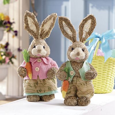 Wicker Bunnies from Seventh Avenue